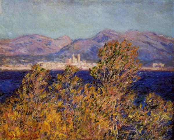 Claude Monet Antibes Seen from the Cape, Mistral Wind Oil Painting ...