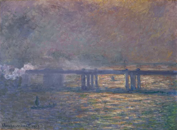 Claude Monet Charing Cross Bridge Oil Painting - ClaudeMonetArt.org