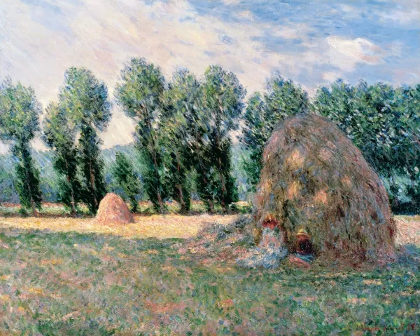 Claude Monet Haystacks Oil Painting - ClaudeMonetArt.org