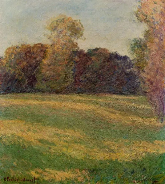 Claude Monet Meadow in the Sun, at Giverny Oil Painting ...