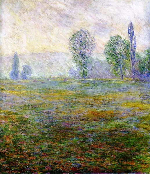 Claude Monet Meadows at Giverny Oil Painting - ClaudeMonetArt.org