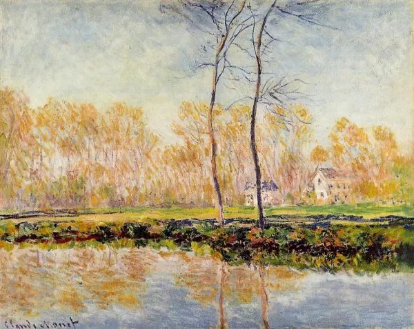 Claude Monet The Banks of the River Epte at Giverny Oil Painting ...