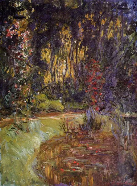 Claude Monet Water-Lily Pond at Giverny Oil Painting - ClaudeMonetArt.org